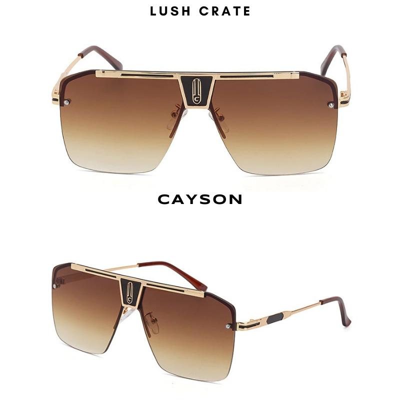 Cayson Square Navigator Sunglasses | Lush Crate Eyewear - Lush Crates