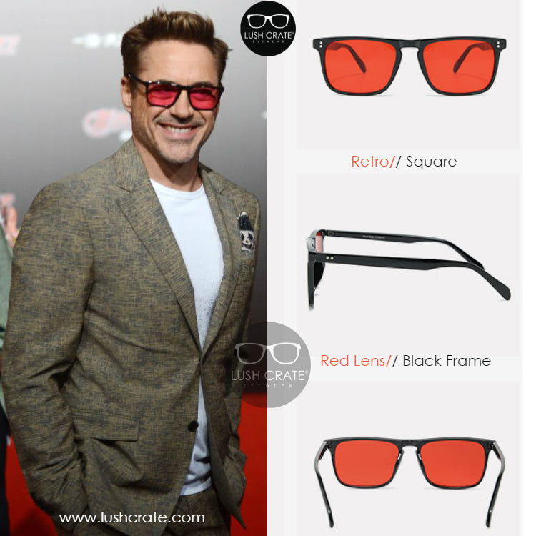 Tony Stark Robert D Jr Square Polarized Sunglasses | Lush Crate Eyewear ...